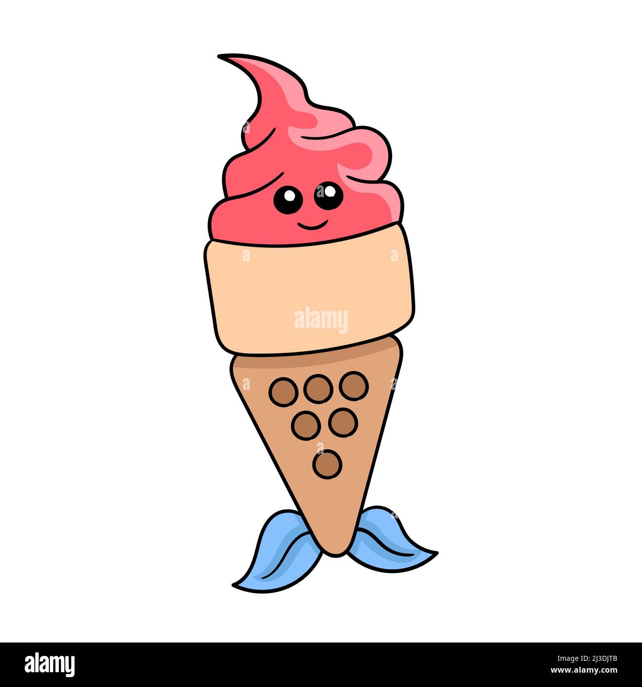 Fish ice cream Stock Vector Images - Alamy
