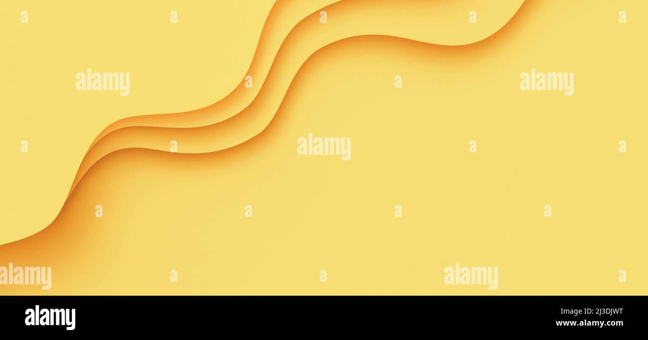 Minimal geometric yellow color shapes and lines. Abstract monochrome ...