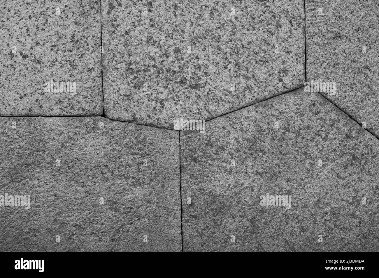 The technology of polygonal masonry at the base of an ancient structure ...