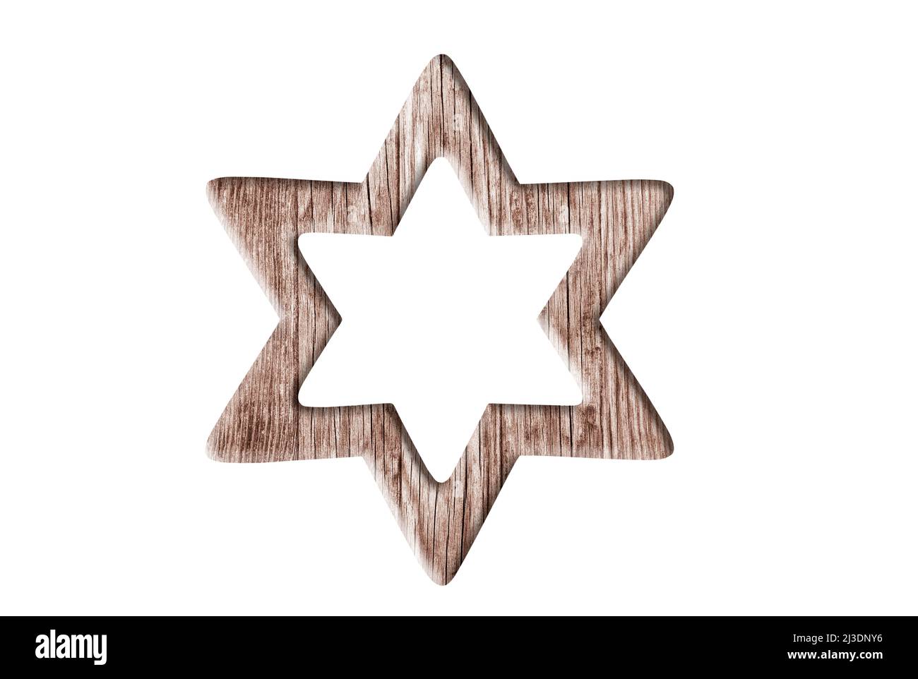 Wooden star isolated on white with clipping path Stock Photo - Alamy