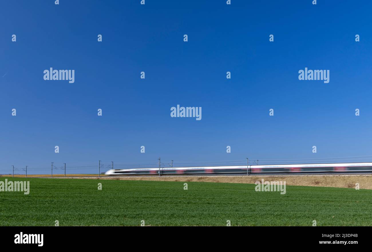 Northern france train landscape hi-res stock photography and images - Alamy