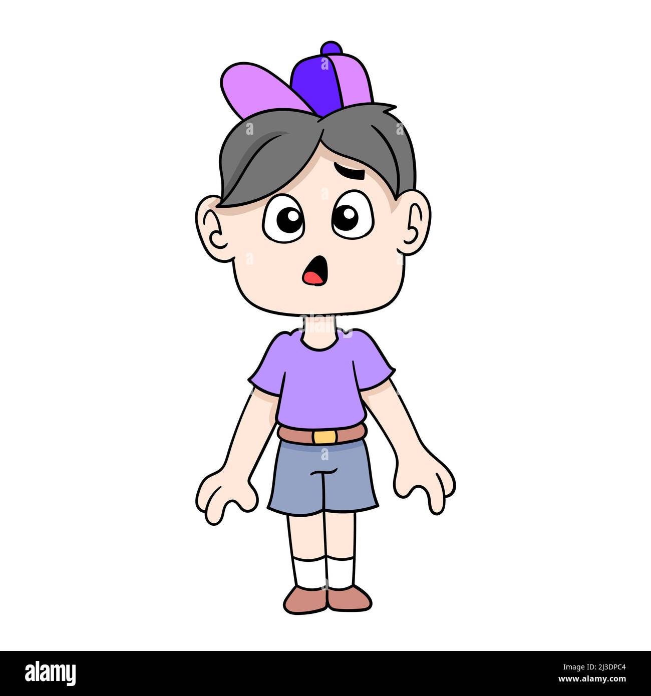 Boy looking at art Cut Out Stock Images & Pictures - Alamy