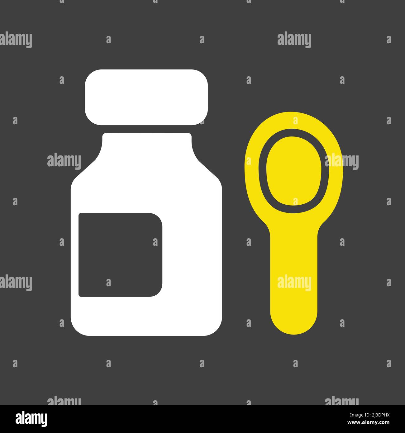 Syrup medicine bottle vector glyph icon. Medicine and healthcare ...