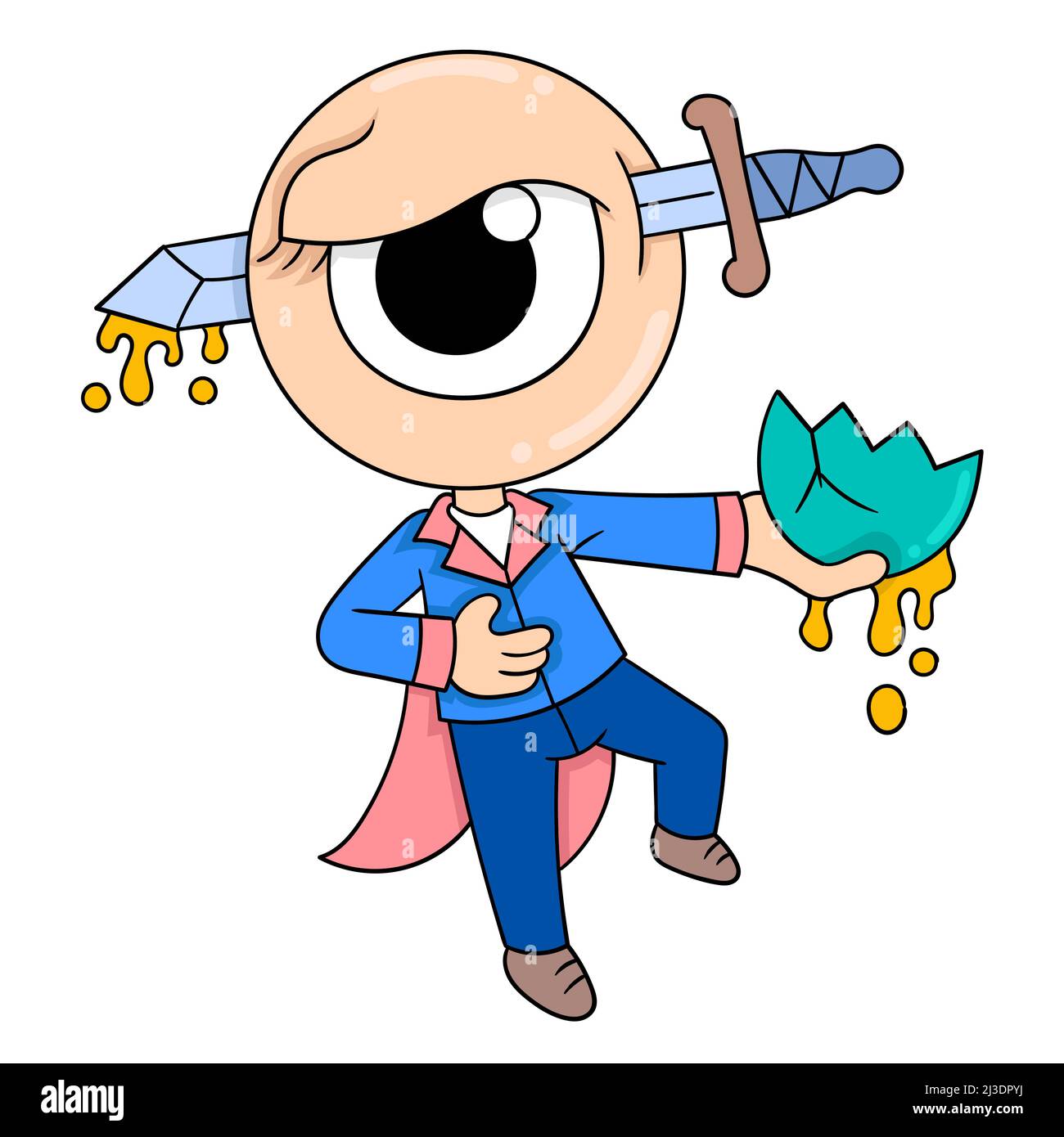 suspicious looking big eyed monster Stock Vector Image & Art - Alamy