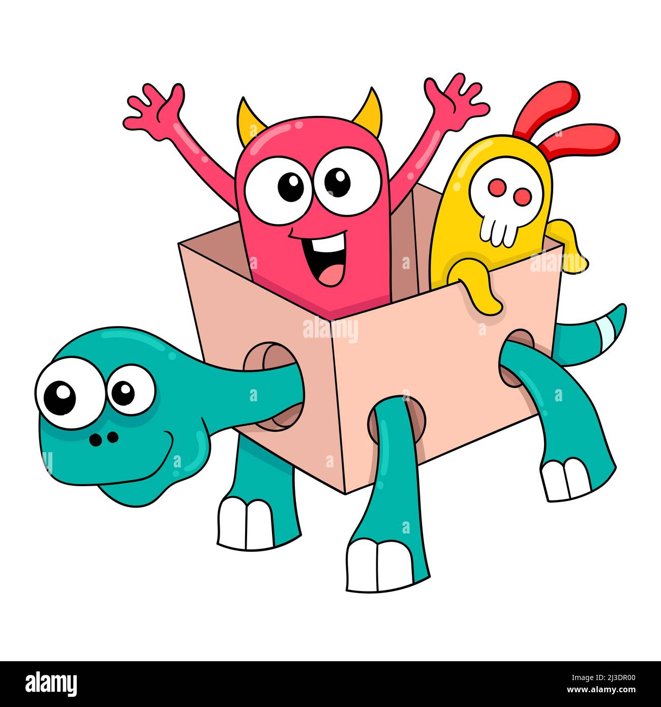 Turtle carrying vector hi-res stock photography and images - Alamy