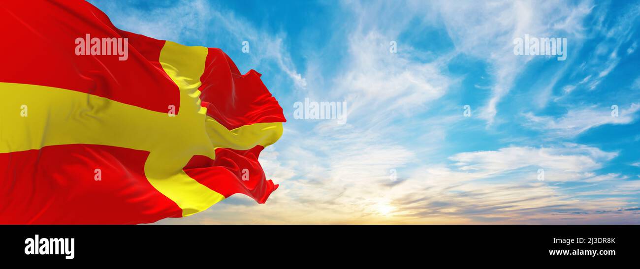 3d flag of the messina hi-res stock photography and images - Alamy