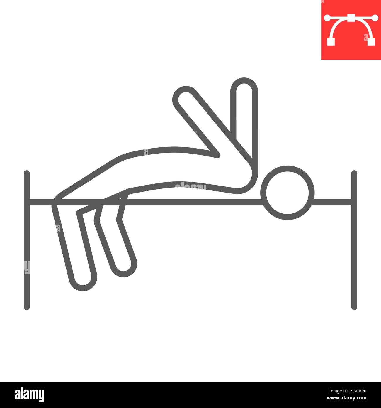 High jump sport line icon Stock Vector Image & Art - Alamy