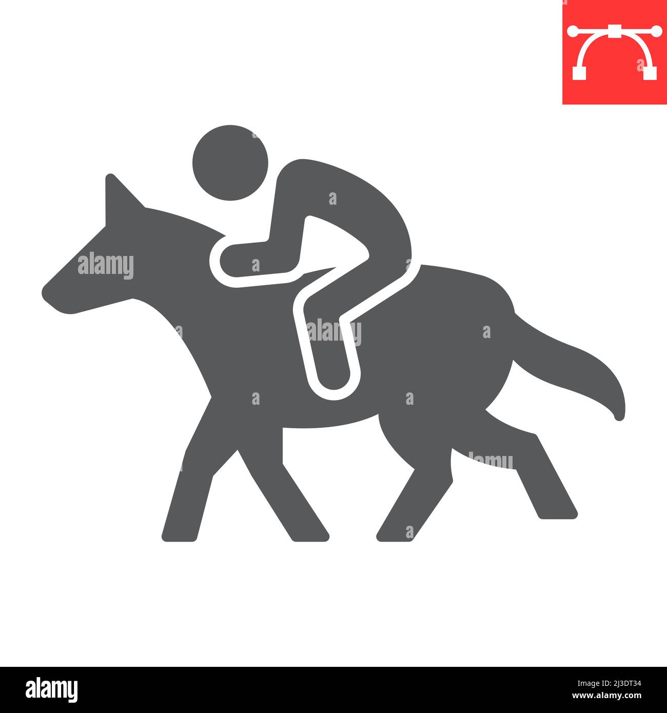 Back of horse and rider Stock Vector Images - Alamy