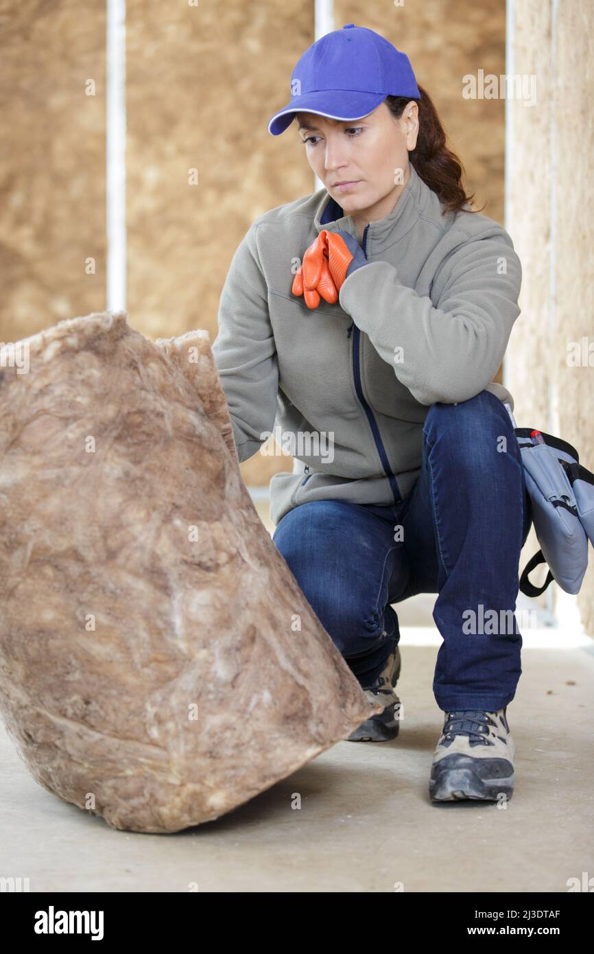 Diy woman insulation hi-res stock photography and images - Alamy