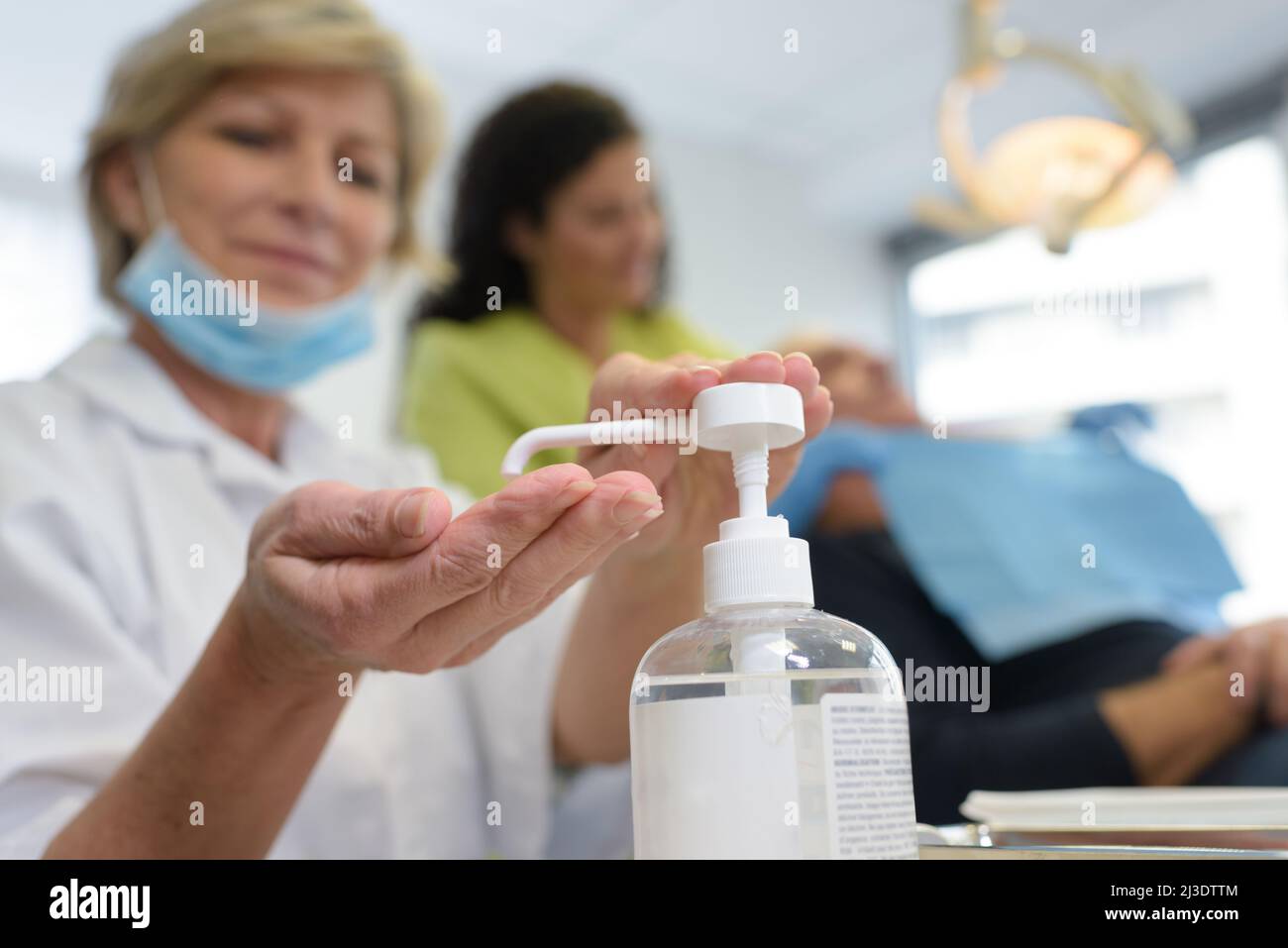 portrait of woman hand washing Stock Photo - Alamy