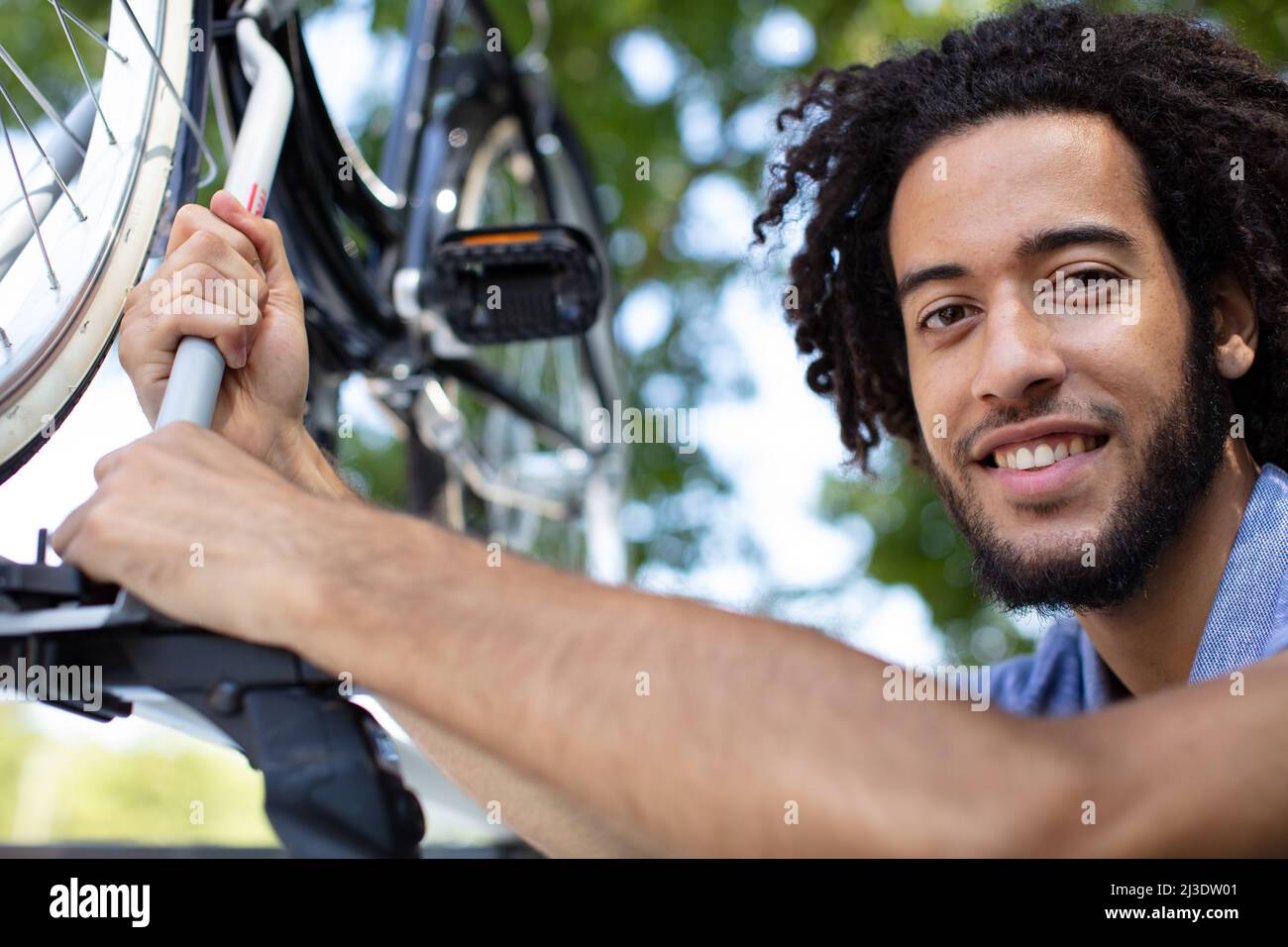 Automotive bicycle rack hi-res stock photography and images - Alamy