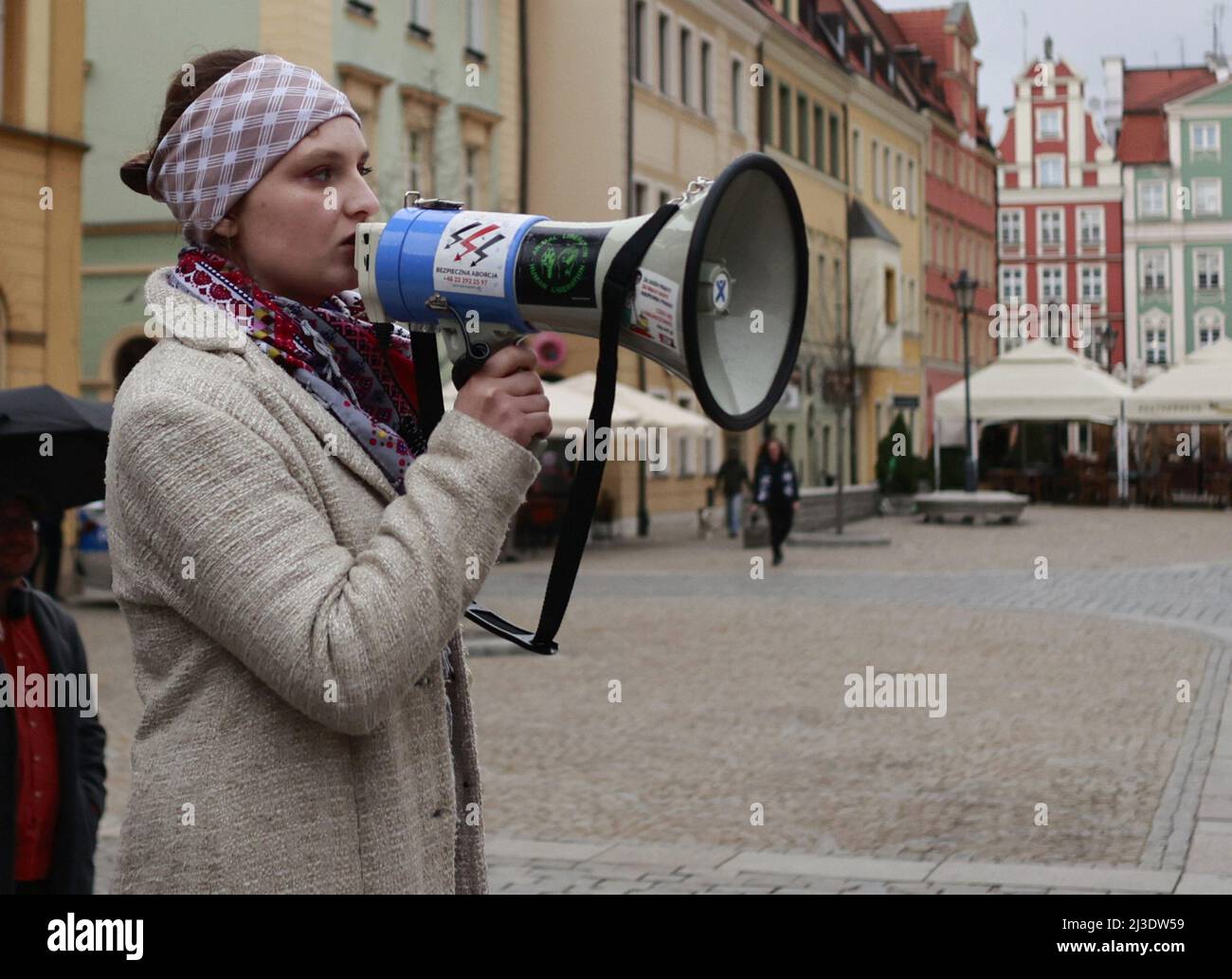 Wroclaw, Wroclaw, Poland. 7th Apr, 2022. Demonstrations were organized ...