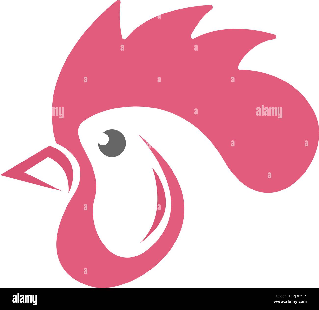 Chicken animal icon logo design illustration template Stock Vector ...