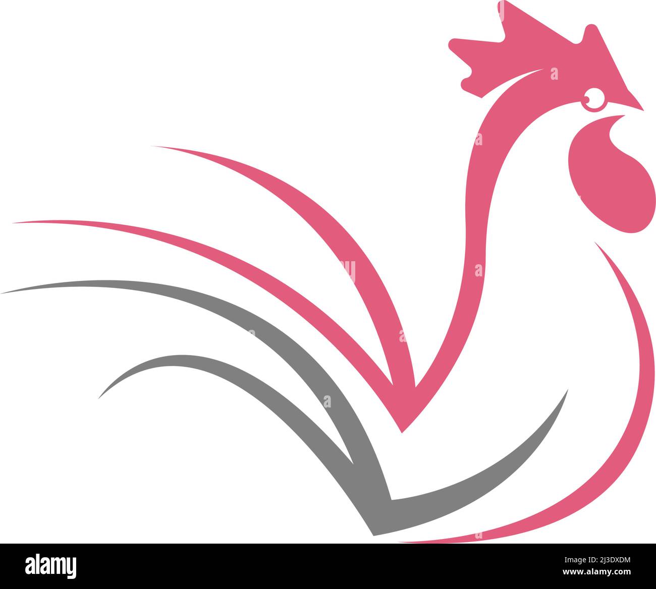 Chicken animal icon logo design illustration template Stock Vector ...