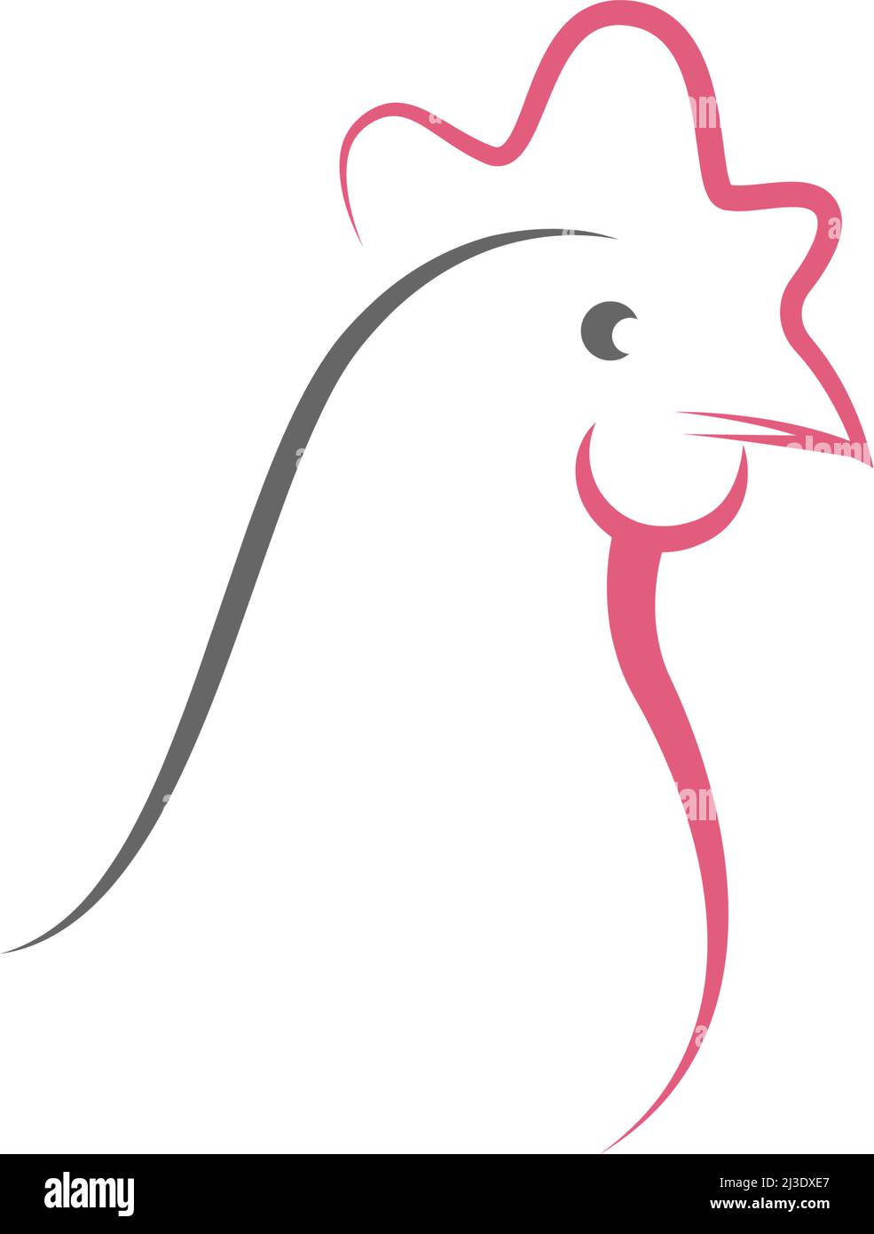 Chicken animal icon logo design illustration template Stock Vector ...