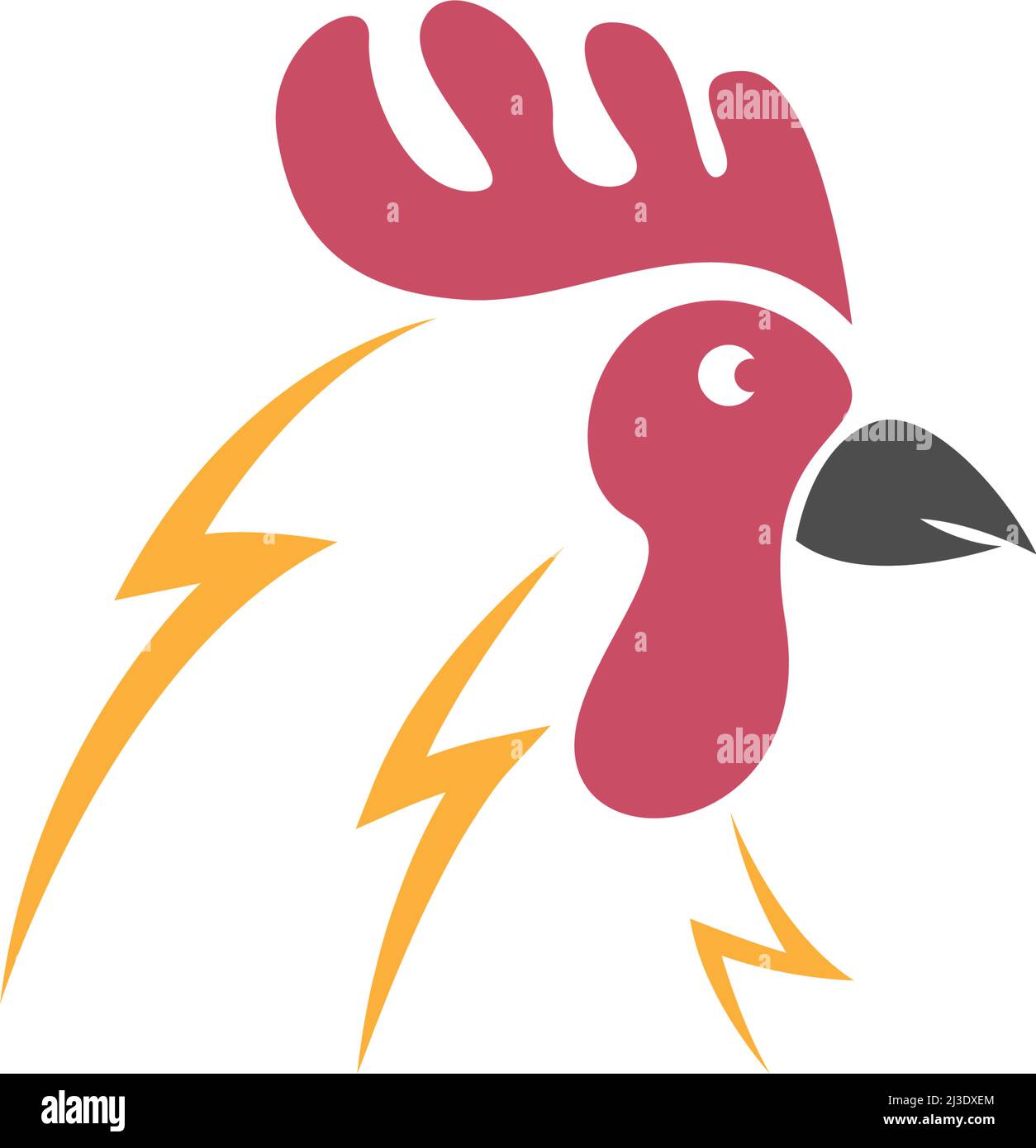 Chicken animal icon logo design illustration template Stock Vector ...