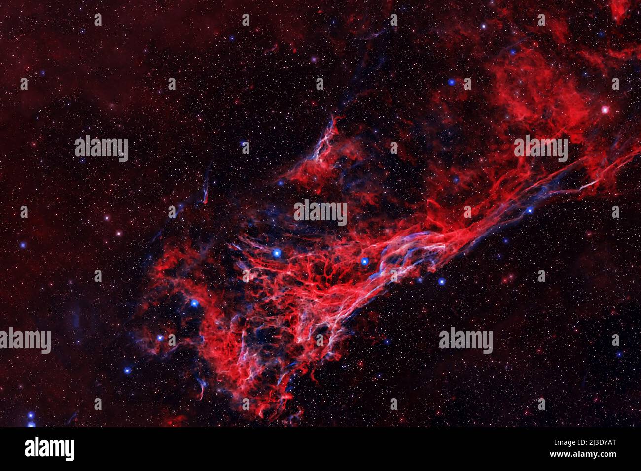 Beautiful galaxy of red color with stars. Elements of this image were ...