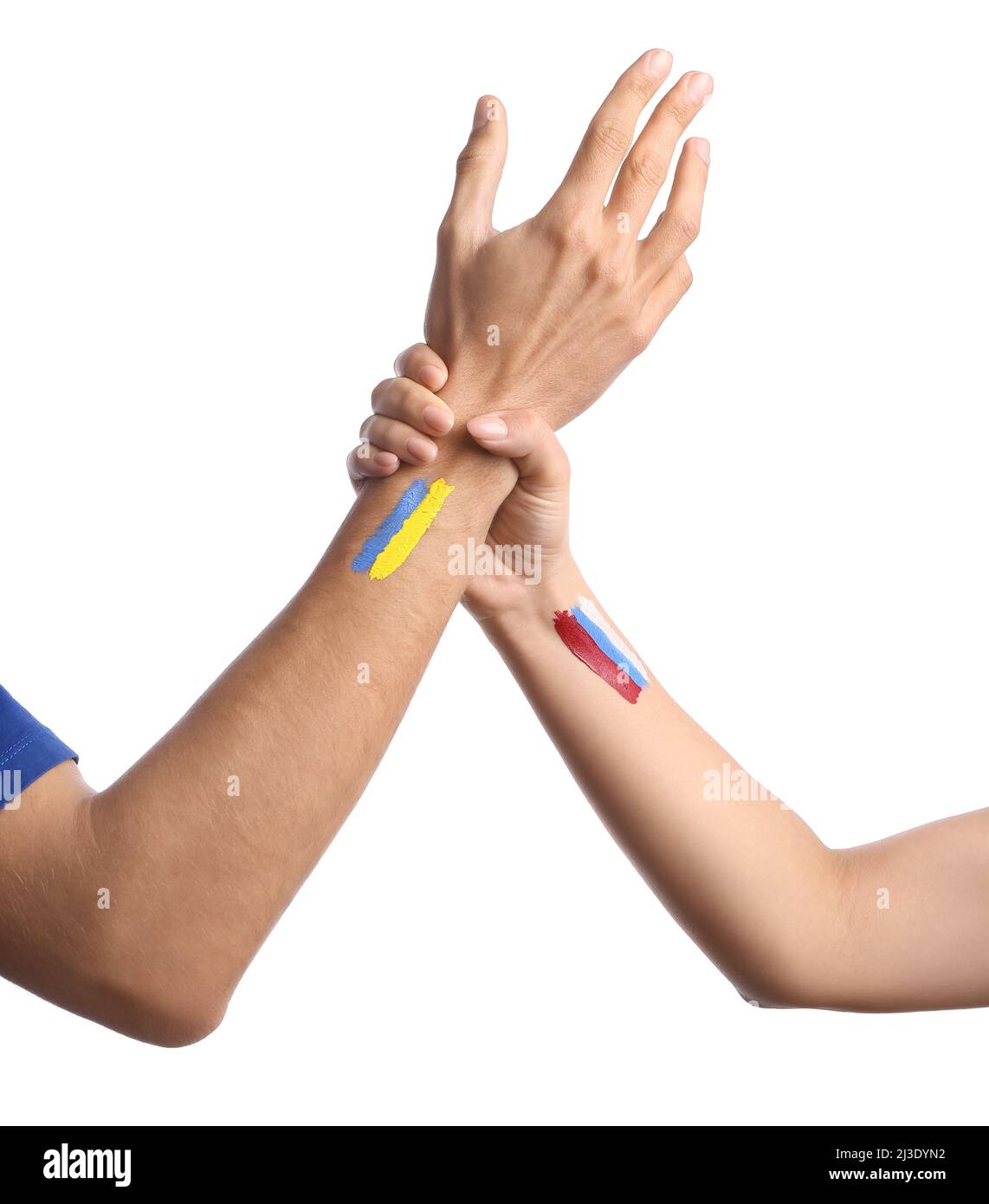 Hand gesture victory flag russia hi-res stock photography and images ...