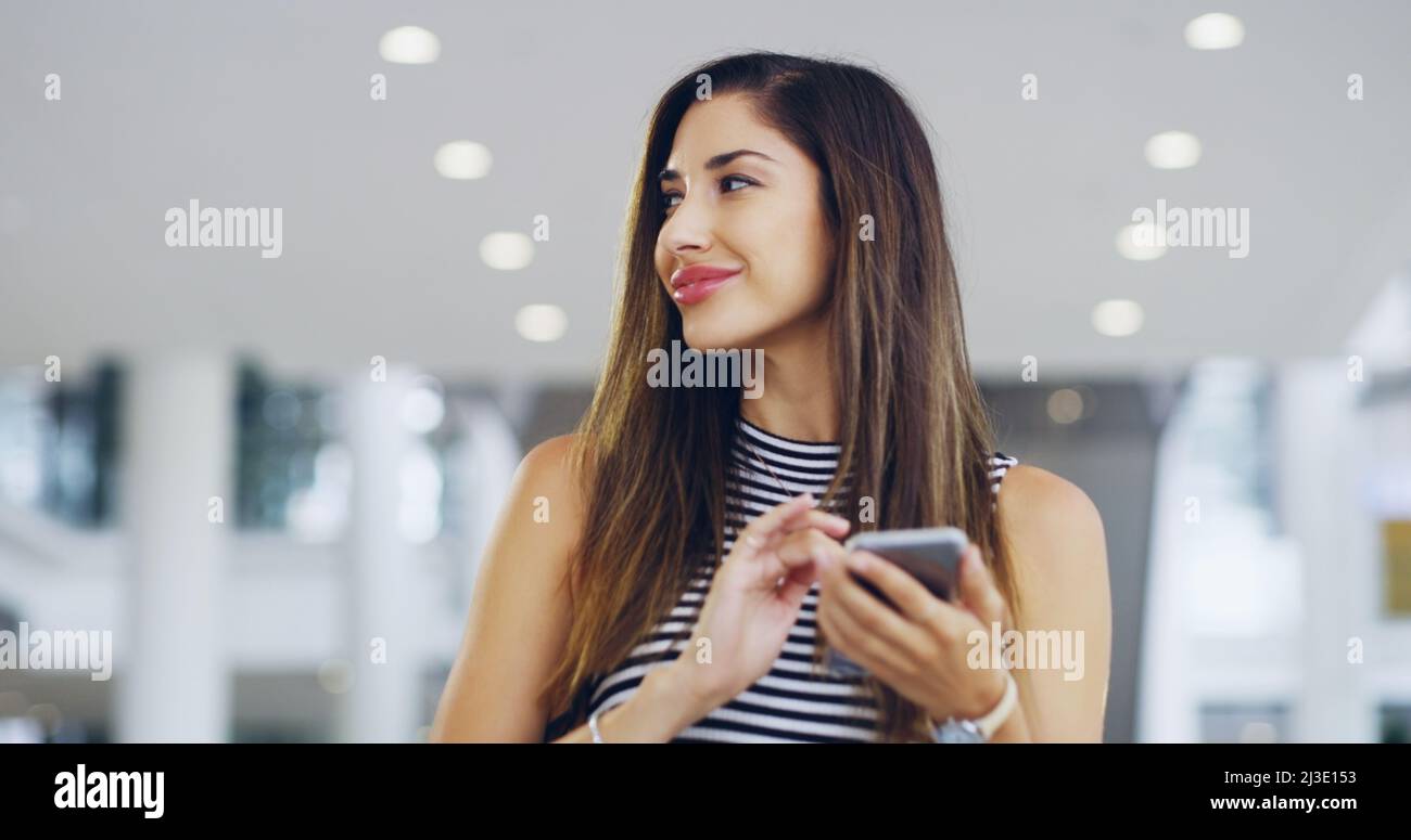 The brain of a businesswoman is always working Stock Photo - Alamy