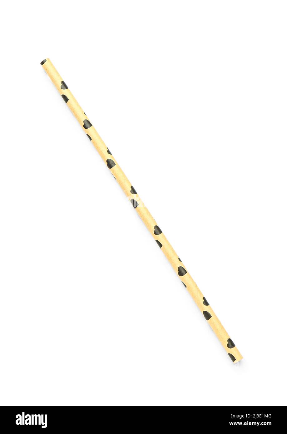 Stylish straw for drinks on white background Stock Photo - Alamy