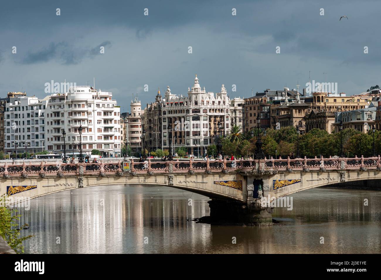 Maria Cristina bridge in San Sebastian Stock Photo - Alamy