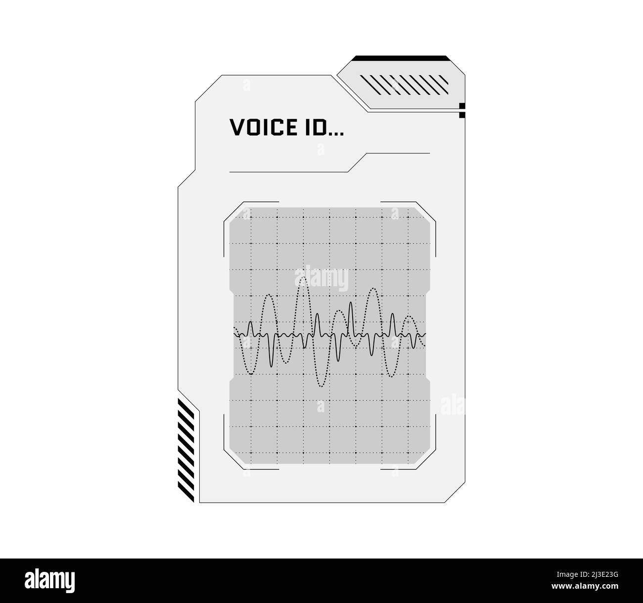HUD digital futuristic user interface voice recognition panel. Sci Fi ...