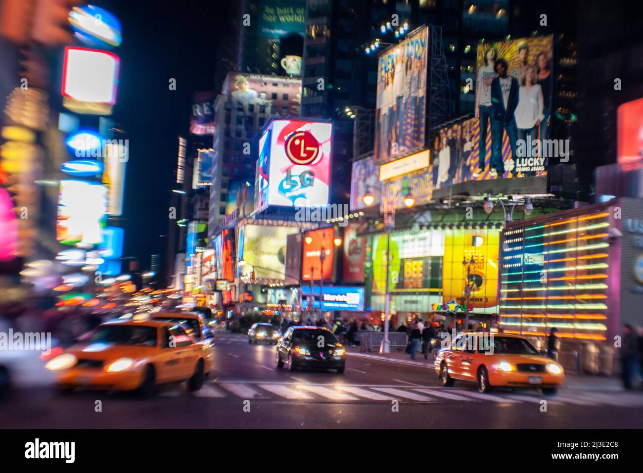 Times Square by night Stock Photo - Alamy