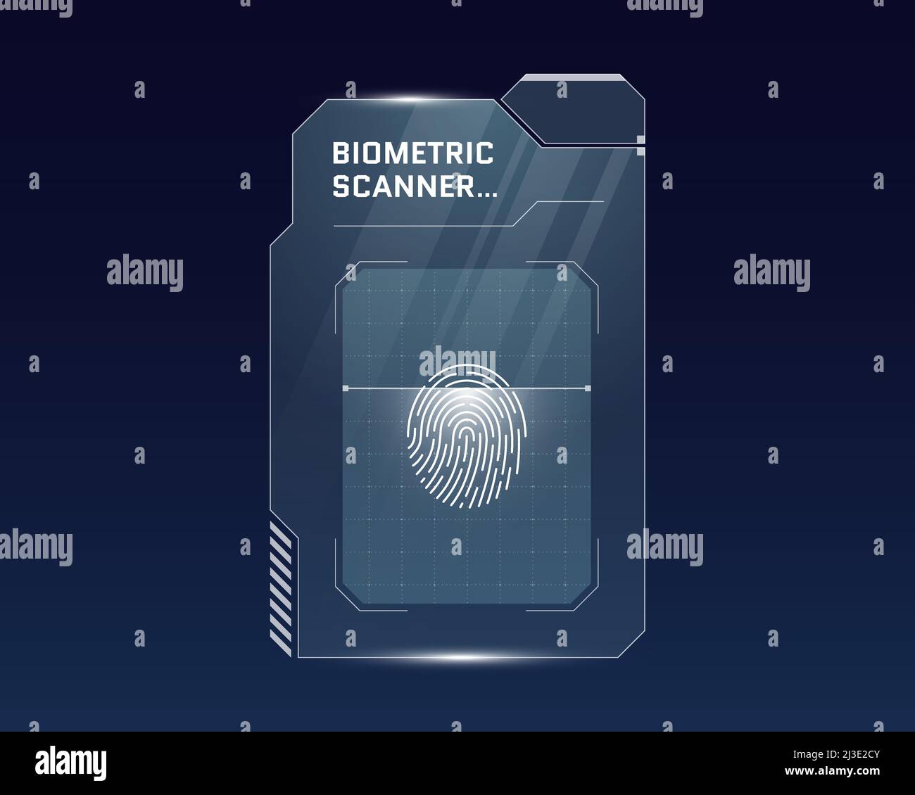 Touching digital interface scanning analysis hi-res stock photography ...