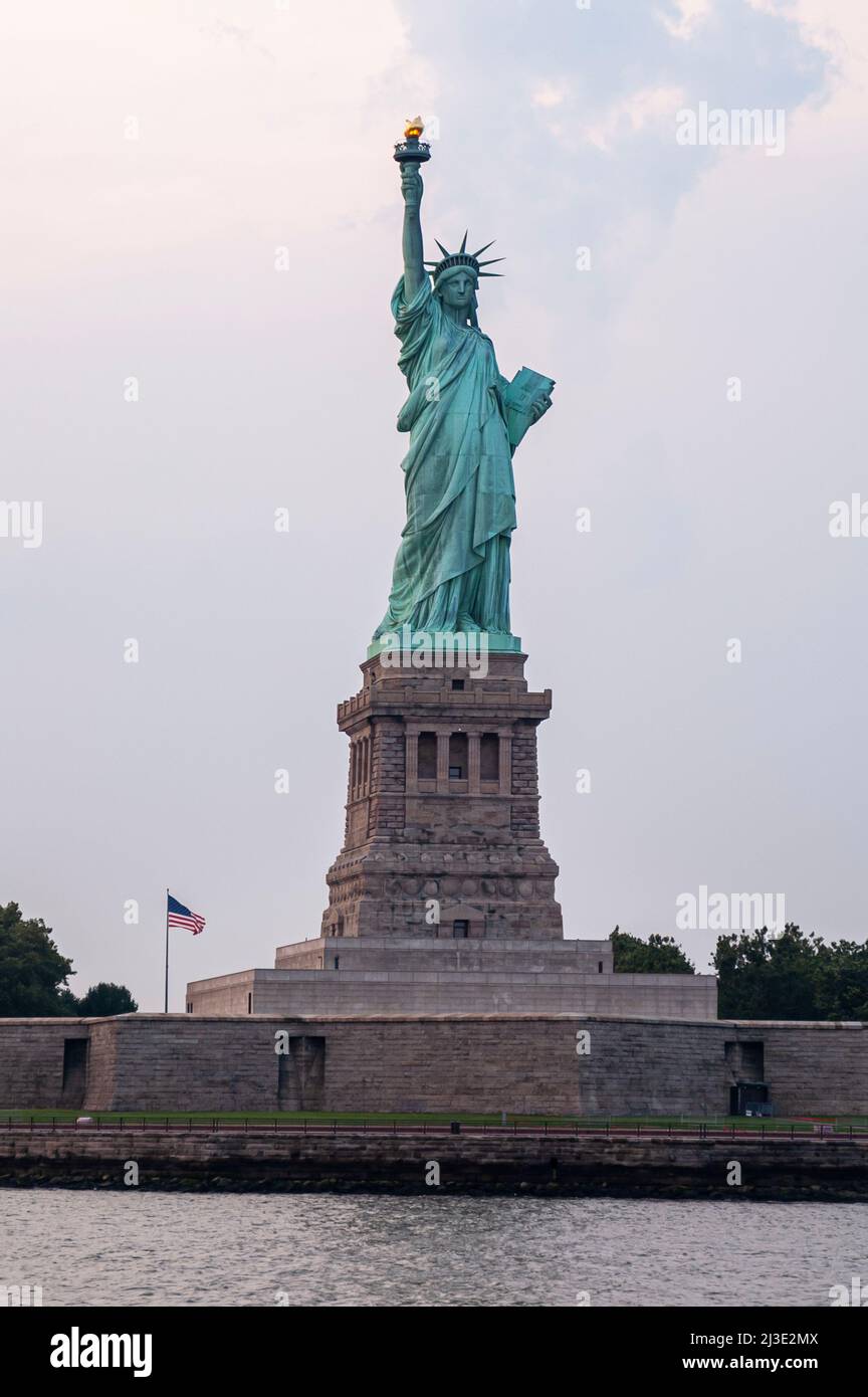 Statue of Liberty in the New York Harbor Stock Photo - Alamy