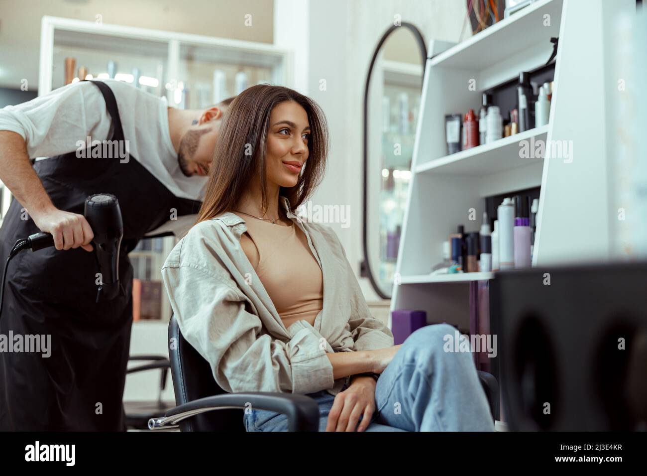 Female client in beauty hi-res stock photography and images - Alamy