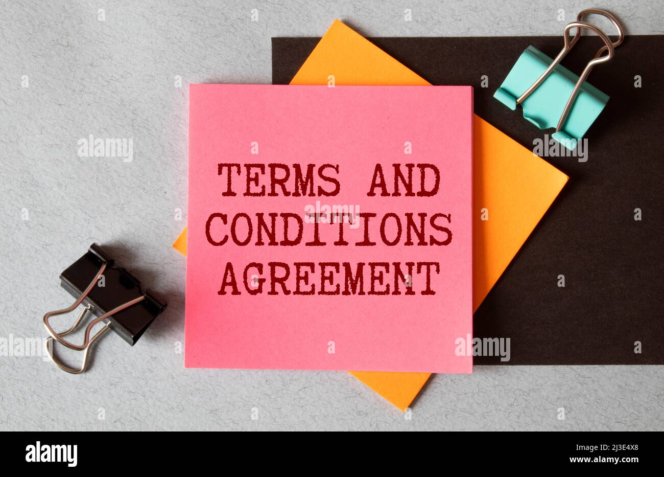 text Terms and Conditions Agreement, business concept Stock Photo - Alamy