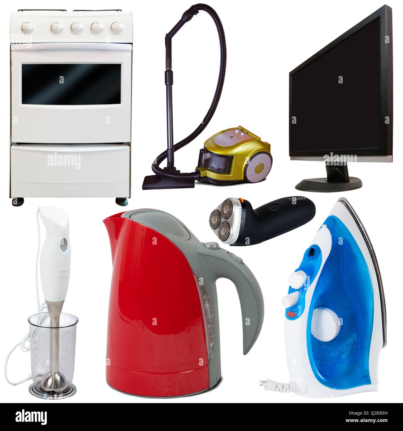 Set of consumer electronics Stock Photo - Alamy