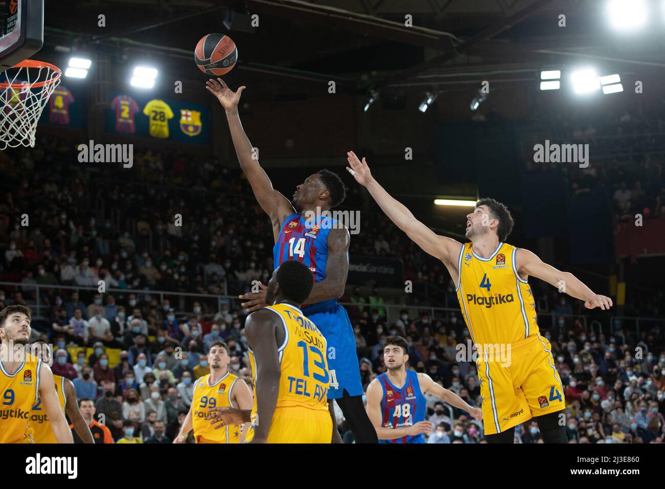 Barcelona, Barcelona, Spain. 7th Apr, 2022. Nigel Hayes of FC Barcelona ...