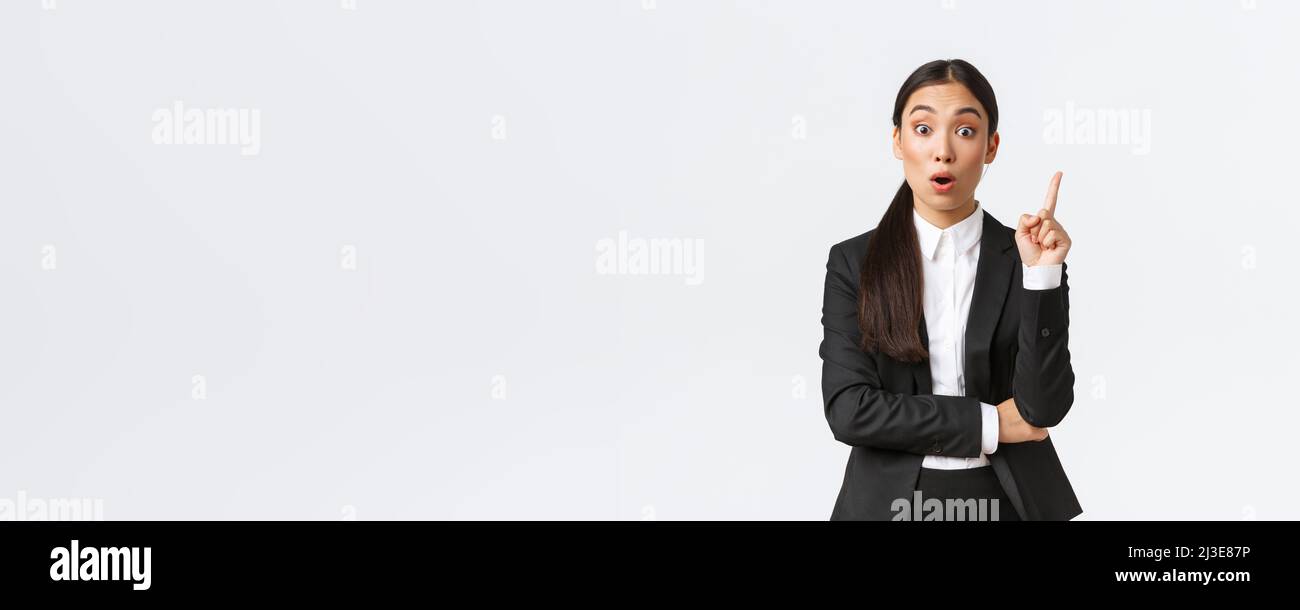 Astounded smart asian female entrepreneur, construction manager have ...