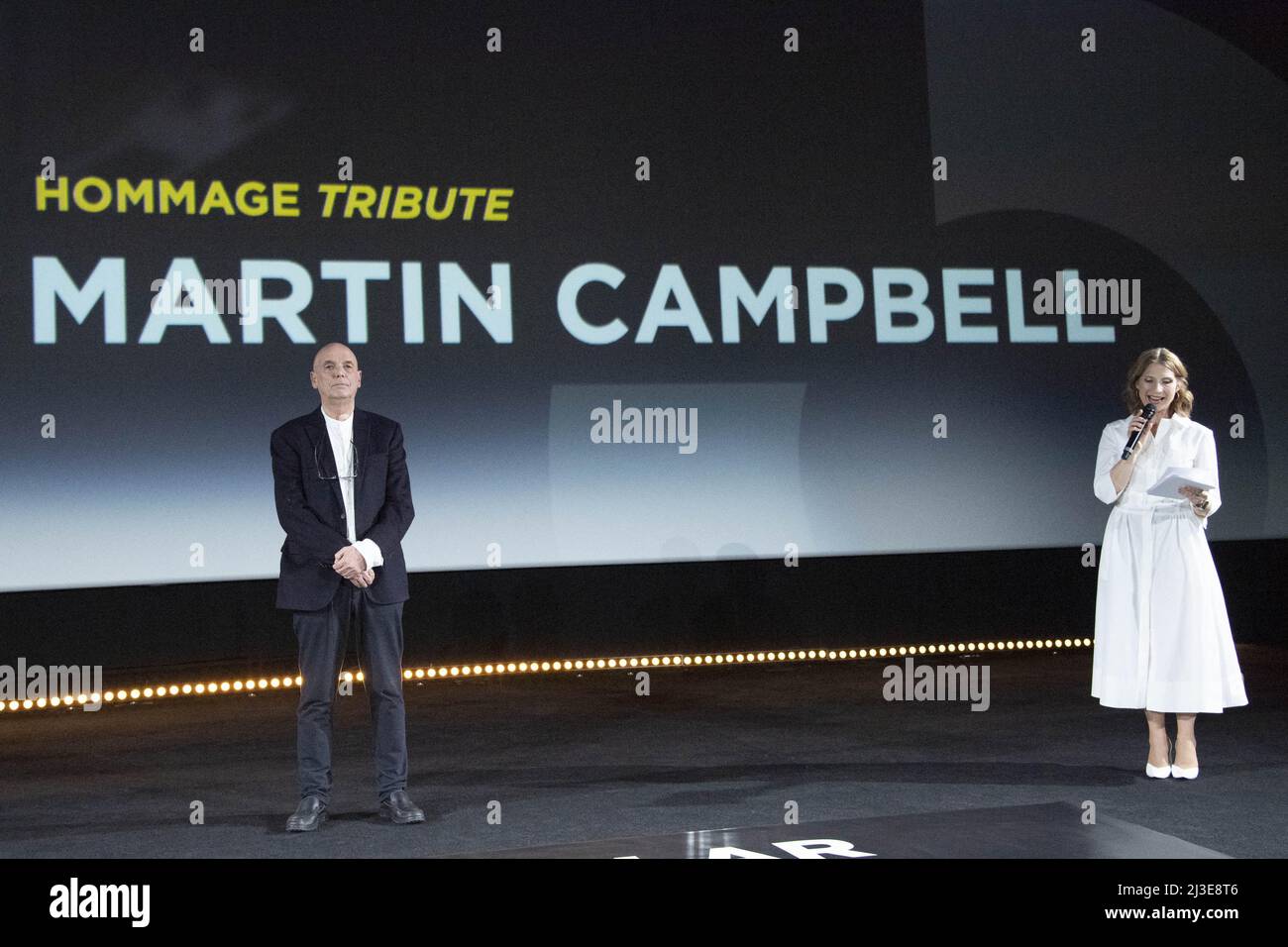 Martin Campbell and Genie Godula attending the Tribute to Martin ...