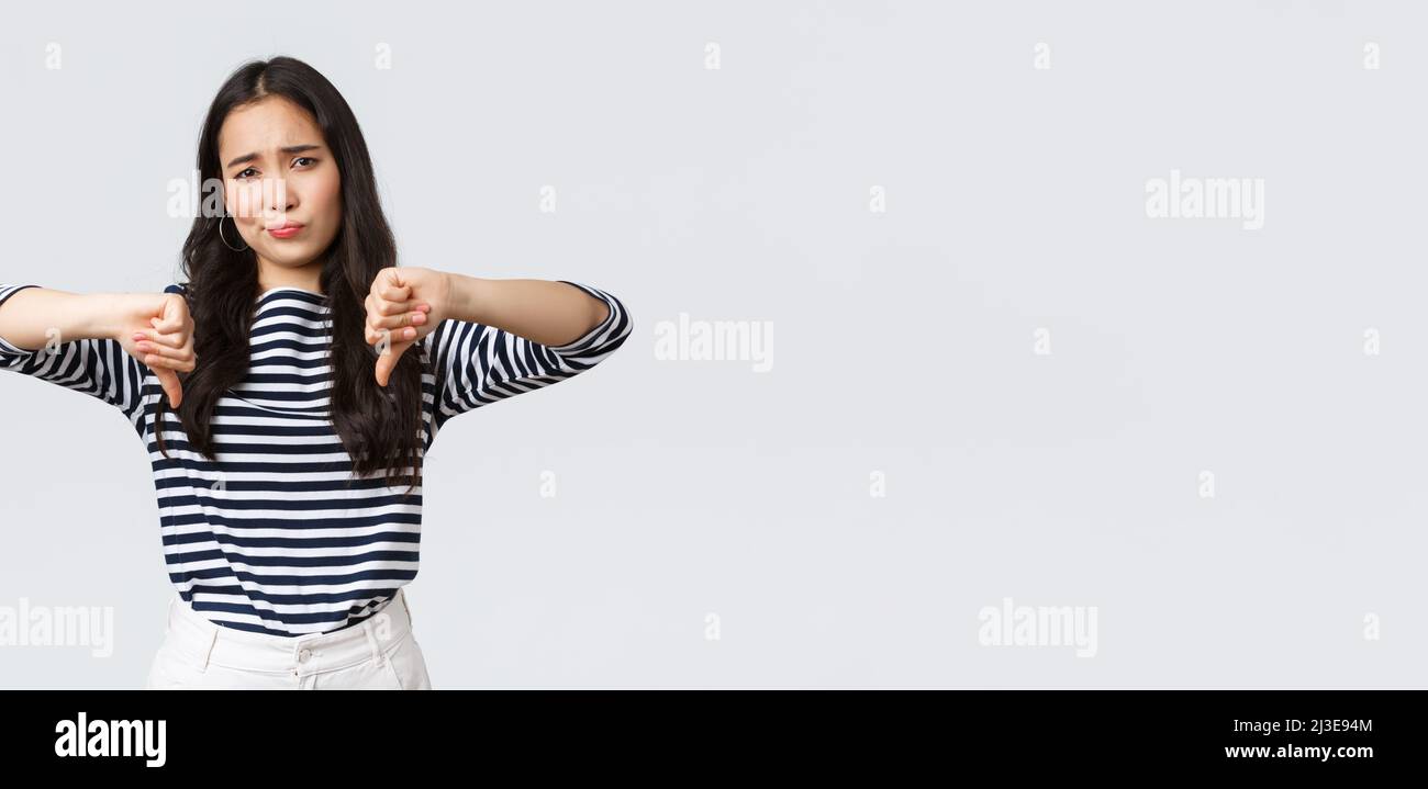 Lifestyle, beauty and fashion, people emotions concept. Judgemental ...