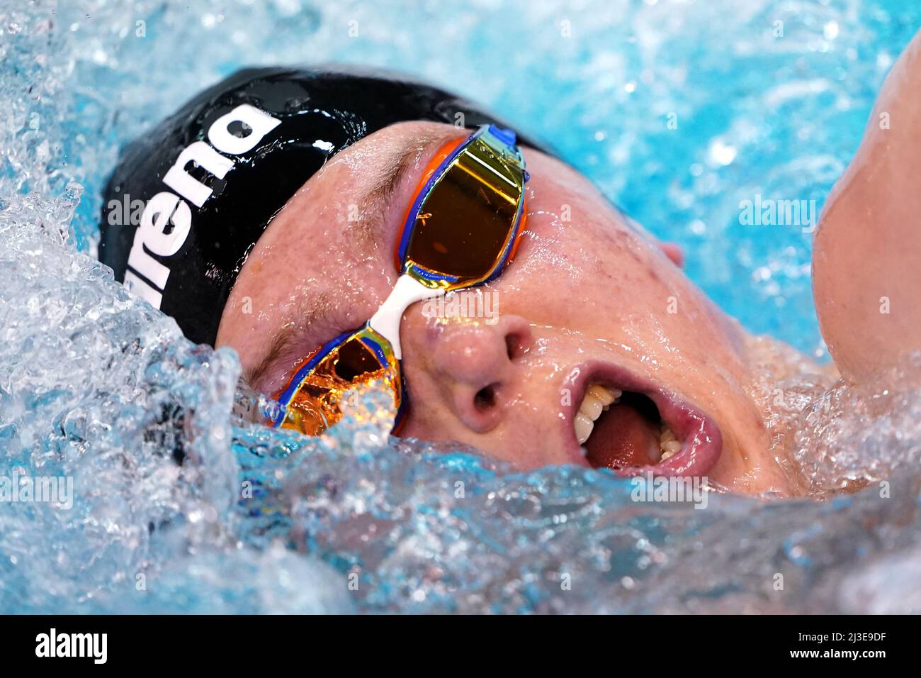 Loughborough University's Hector Pardoe in action during the Men's Open ...