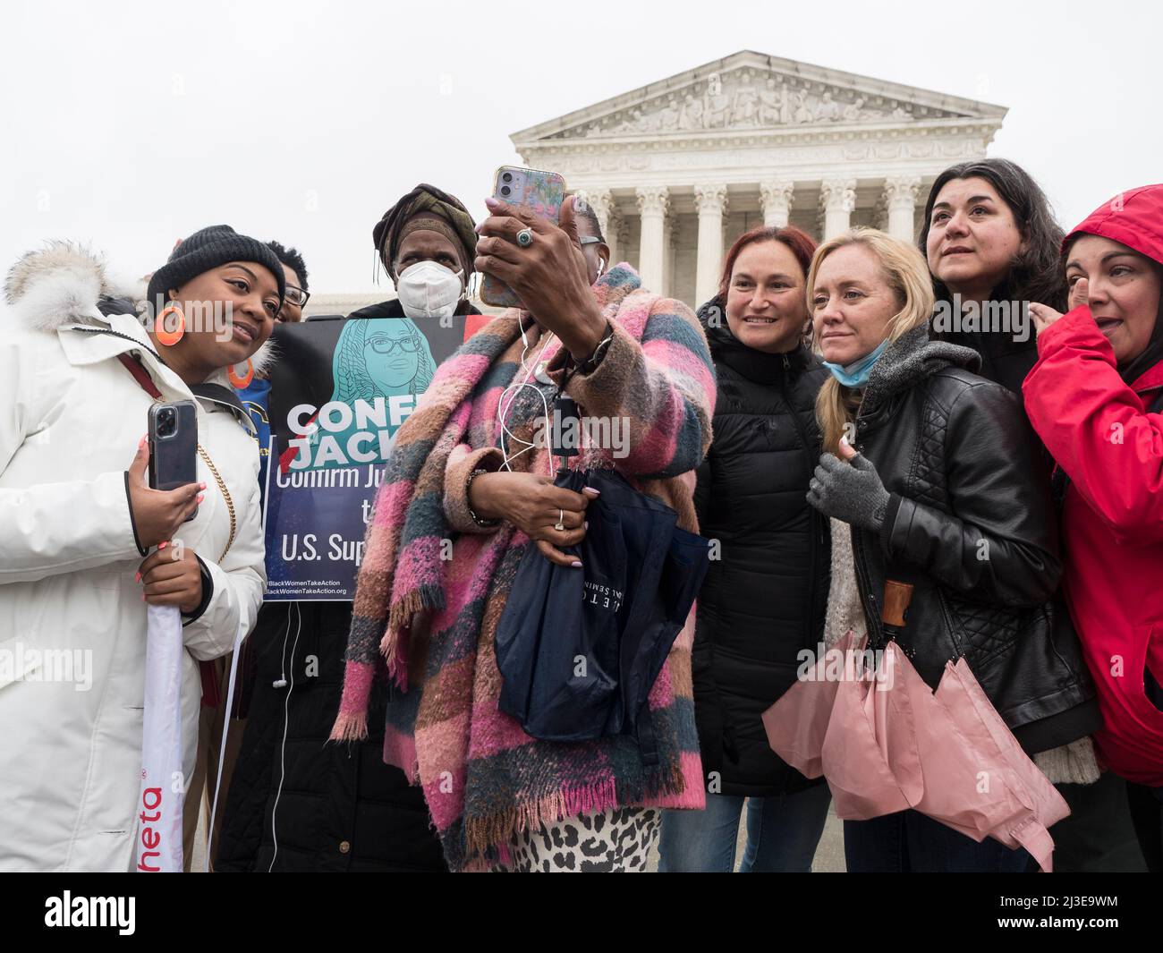 April 7, 2022, Washington, District of Columbia, USA: Supporters of ...