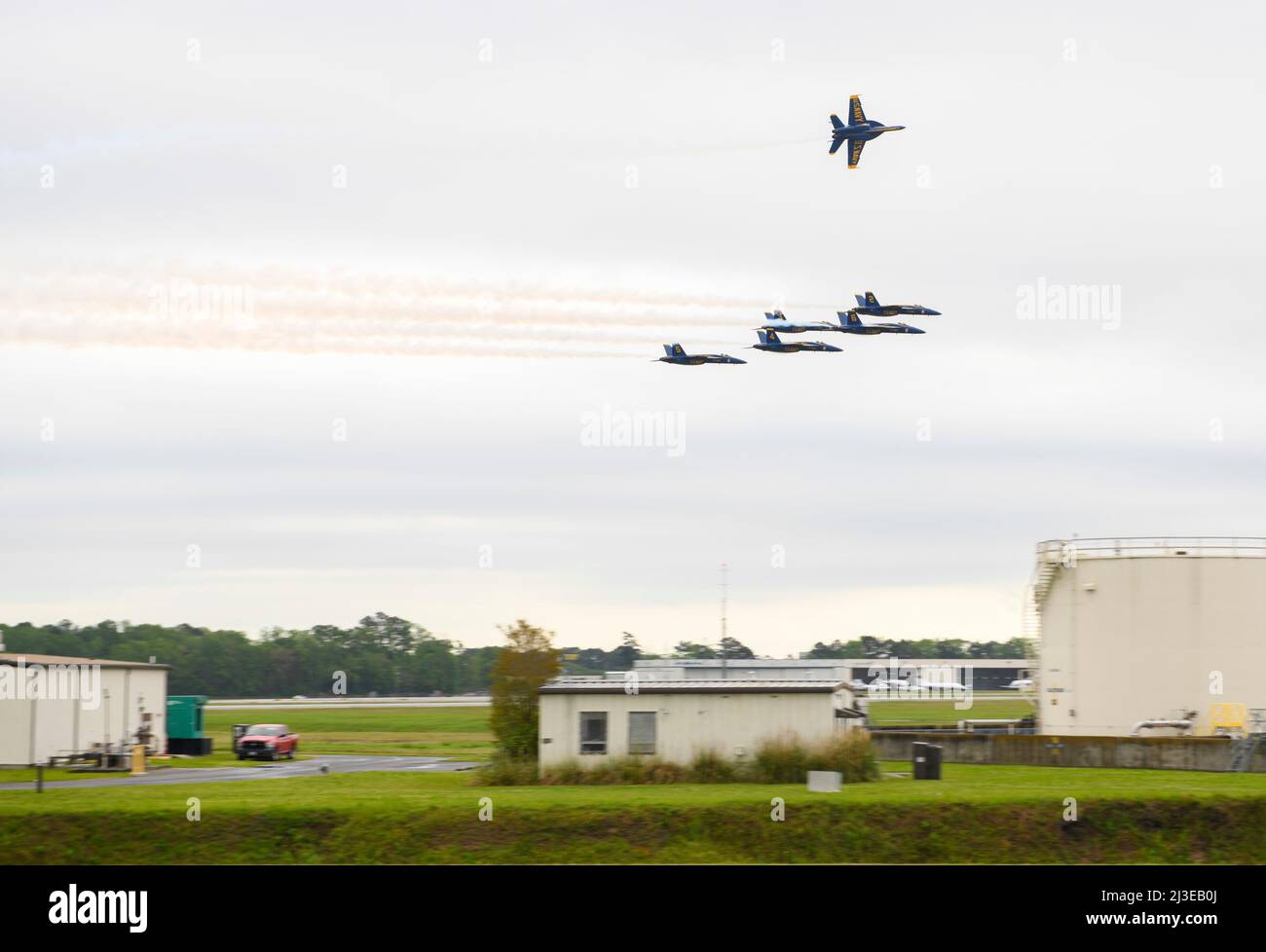 The U.S. Navy Blue Angels arrive at Joint Base Charleston, South ...