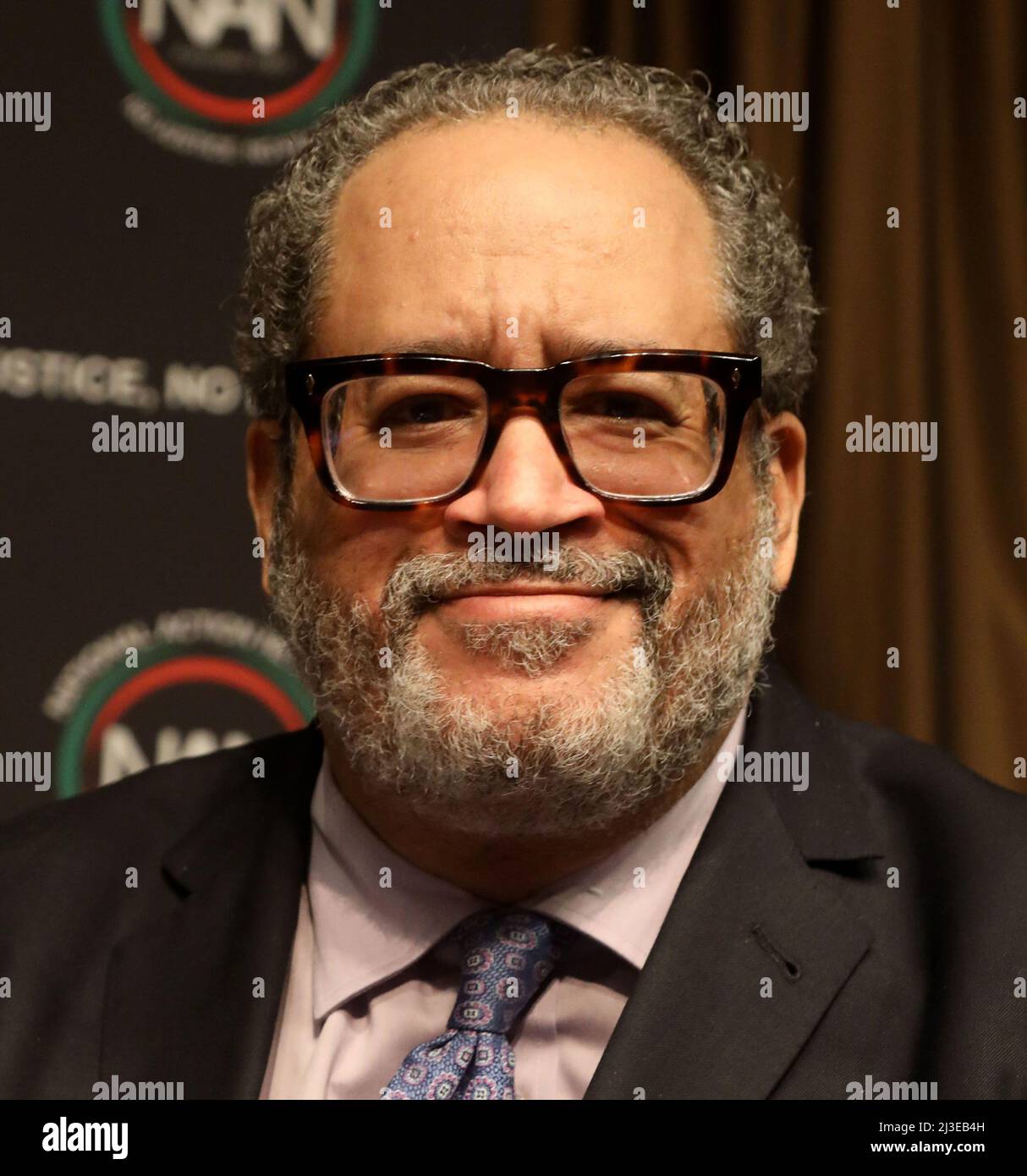 New York, New York, USA. 7th Apr, 2022. Author, activist MICHAEL ERIC ...