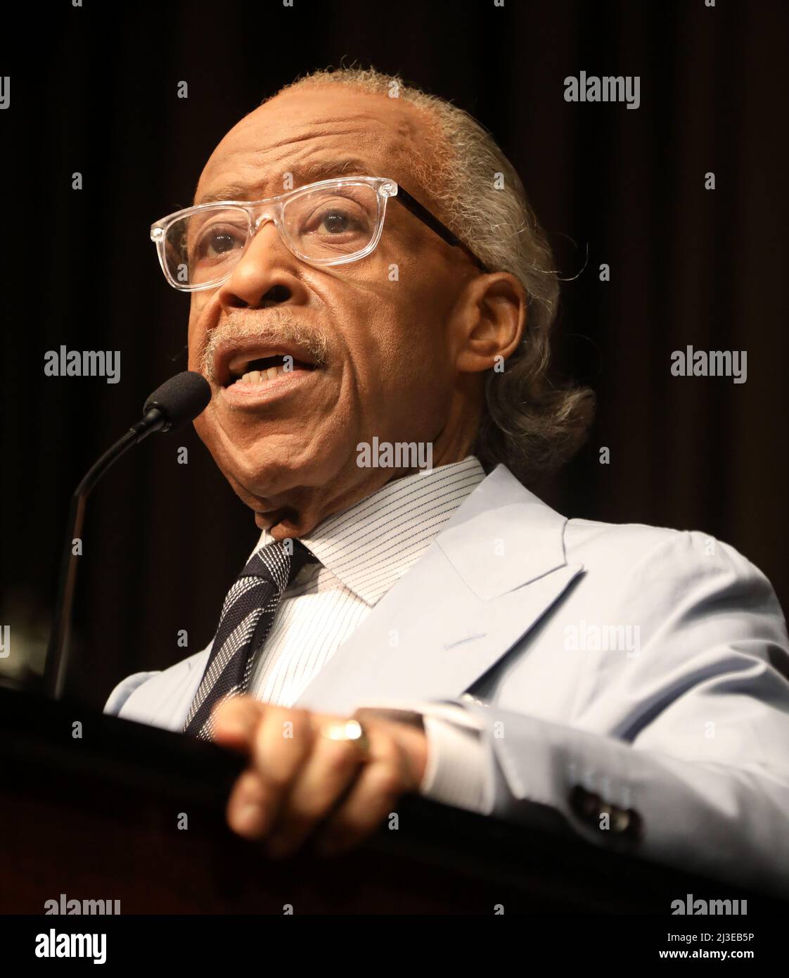 New York, New York, USA. 7th Apr, 2022. REV. AL SHARPTON attends the ...