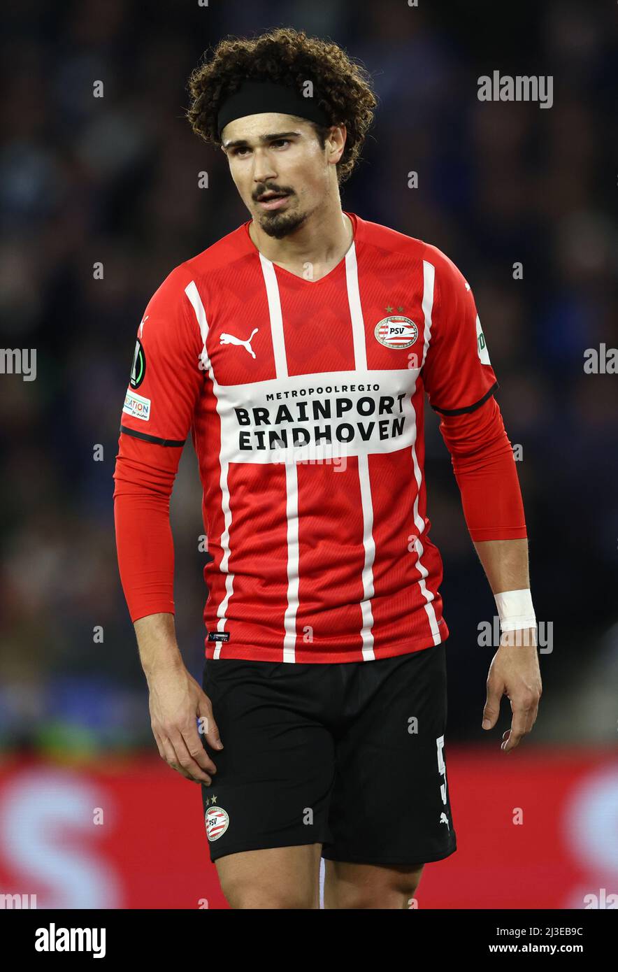 Leicester, England, 7th April 2022. Andre Ramalho of PSV Eindhoven ...