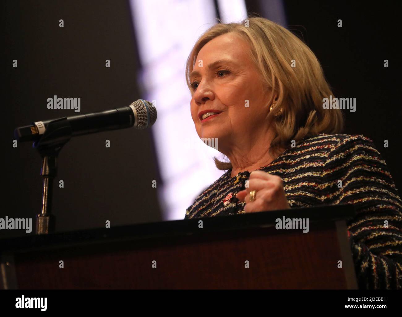 New York, New York, USA. 7th Apr, 2022. HILLARY CLINTON attends the ...
