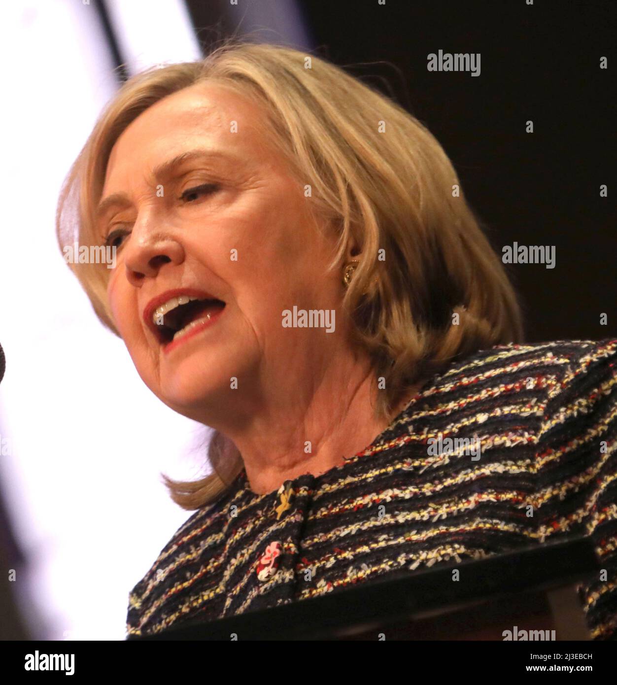 New York, New York, USA. 7th Apr, 2022. HILLARY CLINTON attends the ...