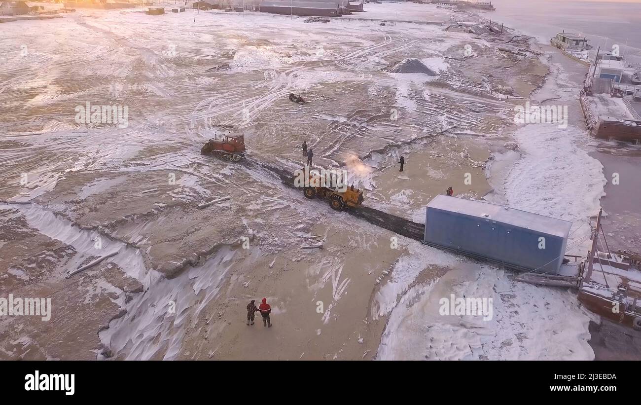 Mekong sand barge aerial hi-res stock photography and images - Alamy
