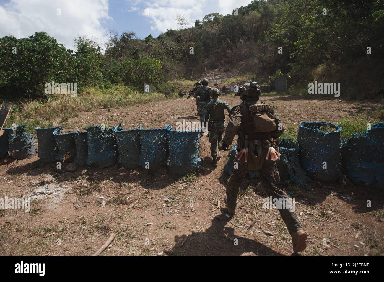 U.S. Marines with 3d Reconnaissance Battalion, 3d Marine Division, and ...