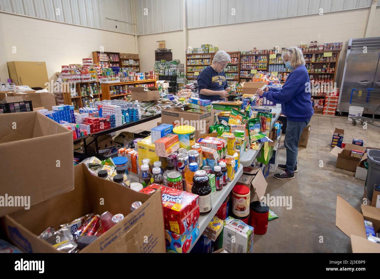 Mayfield, Kentucky - A food bank operated by St. Joseph Catholic Church ...