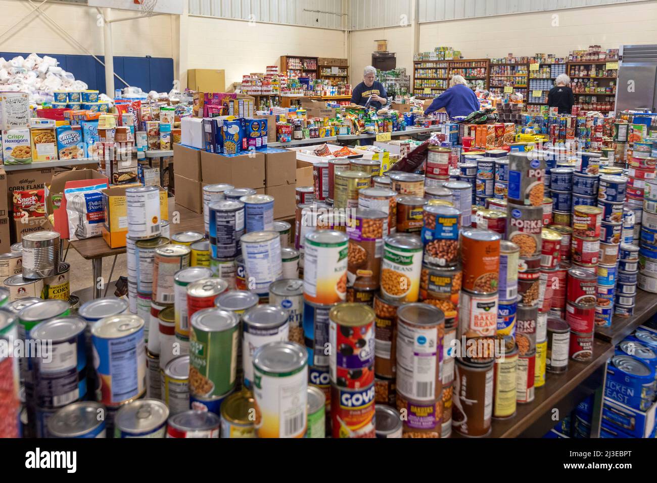 Mayfield, Kentucky - A food bank operated by St. Joseph Catholic Church ...