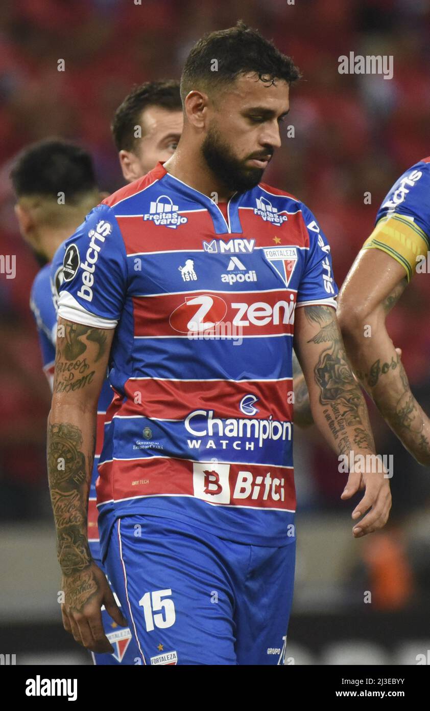Fortaleza, Brazil. 07th Apr, 2022. Felipe of Fortaleza during the Copa ...