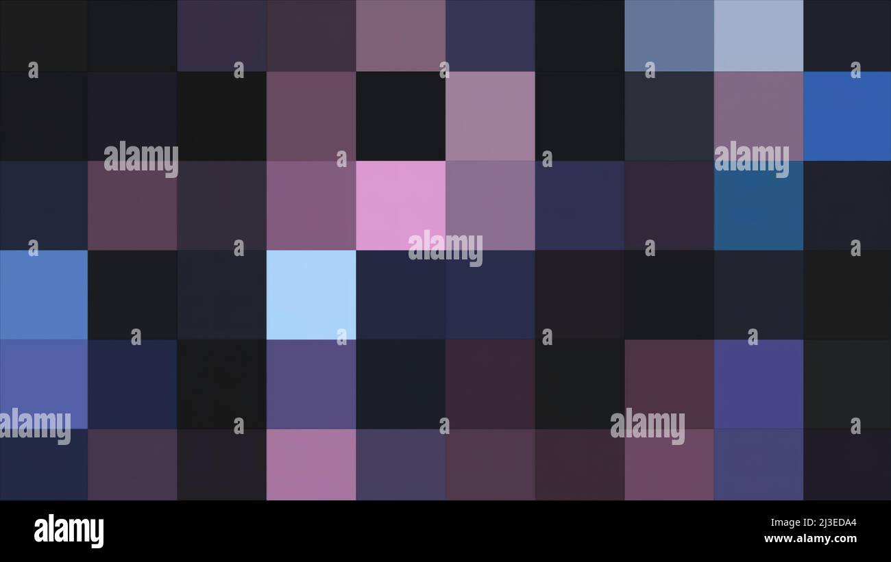 Pixelated blinking background, seamless loop. Motion. Screen of many ...